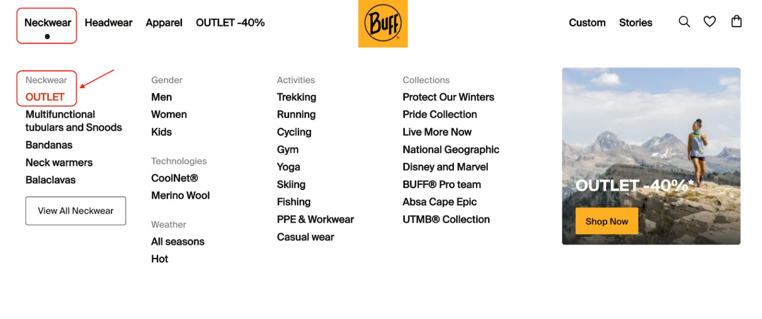 Case Study: BUFF® Navigation Menu Optimization | scandiweb