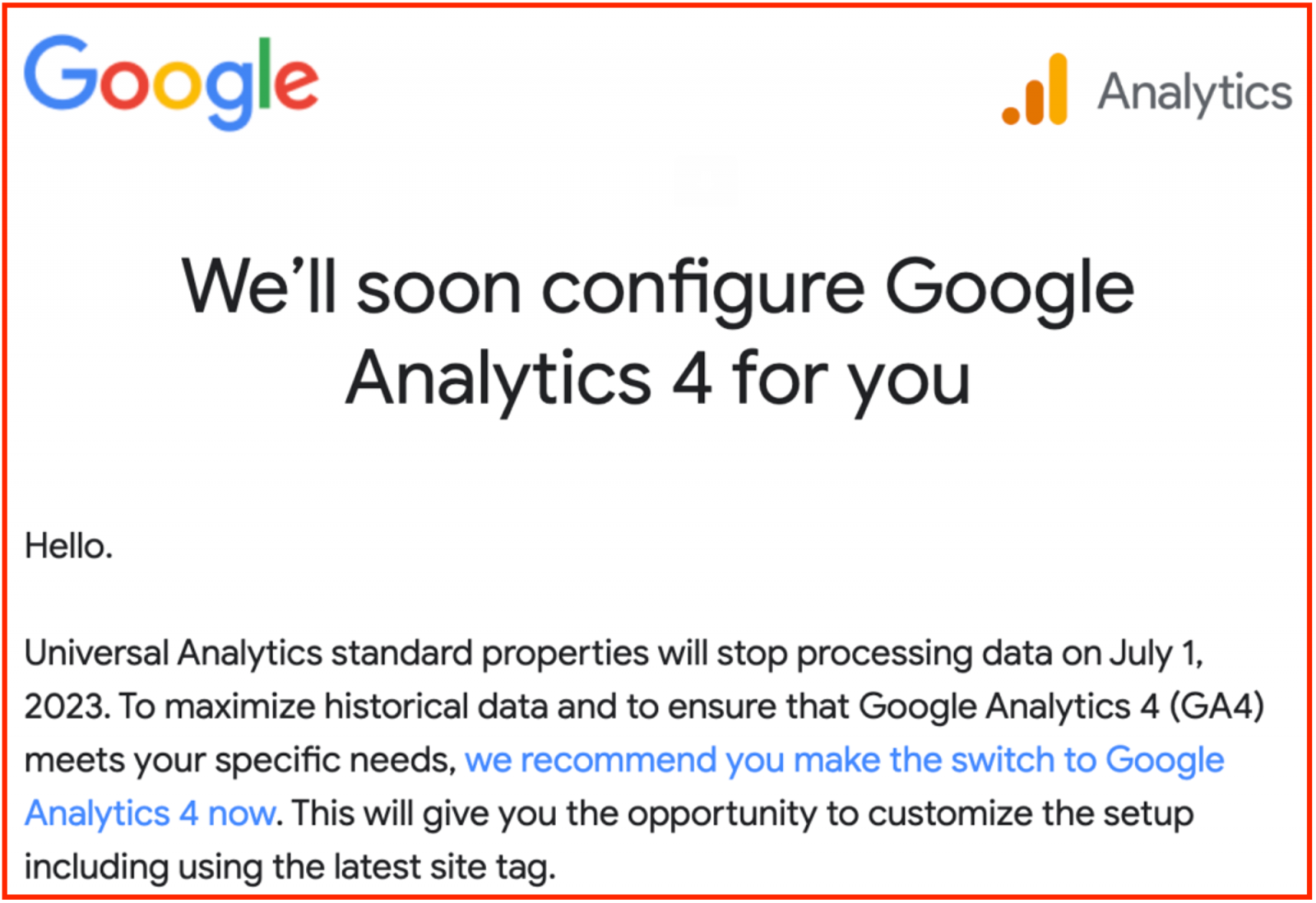 How to Revert Google Analytics 4 Automatic Migration